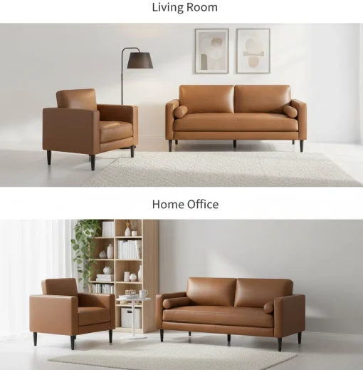 Jual Nataniel Set Sofa Tamu Minimalis Modern Kain Oscar - Jepara Heritage