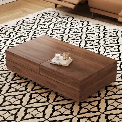 Jual Roanoke Meja Tamu Kayu Jati Solid Modern Minimalis - Jepara Heritage